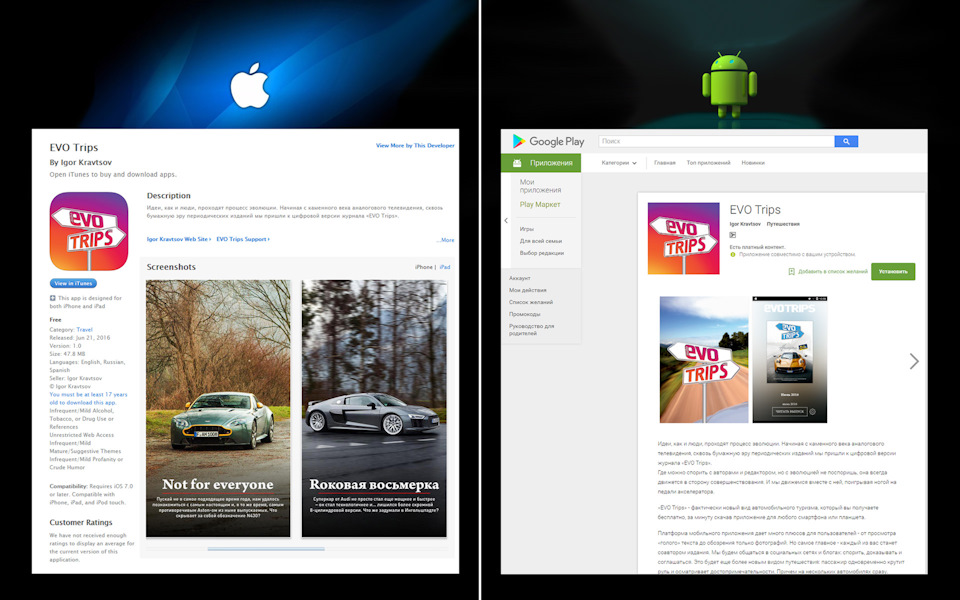 Встречайте новое приложение — «EVO Trips» — DRIVE2