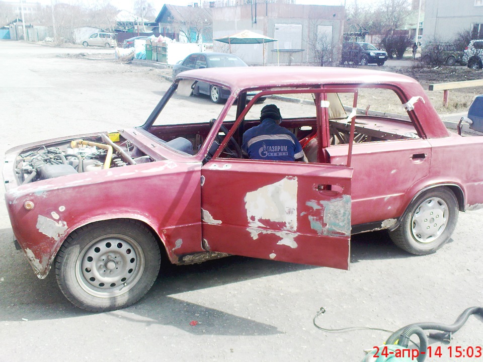 Покраска — Lada 2101, 1,6 л, 1973 года | своими руками | DRIVE2