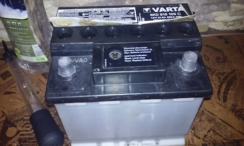 5K0915105C АКБ C индик. степени заряж., с VAG | Запчасти на DRIVE2