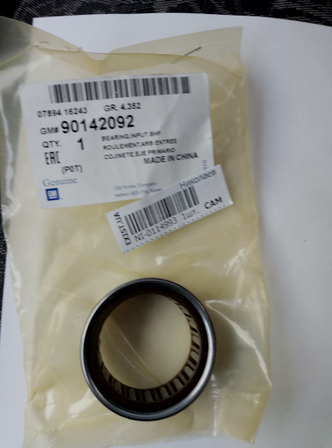 90142092 ПОДШИПНИК ВХОДНОГО ВАЛА, РОЛИКОВЫЙ ИГОЛЬЧАТЫЙ GM | Запчасти на ...