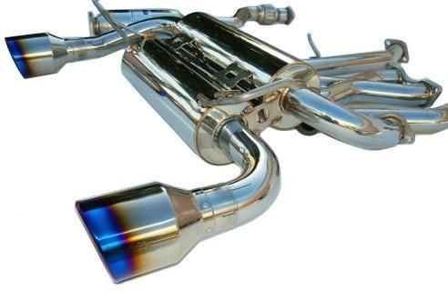Выпуск INVIDIA TITANIUM TIPS DUAL CAT-BACK EXHAUST — Nissan 350Z, 3,5 л ...