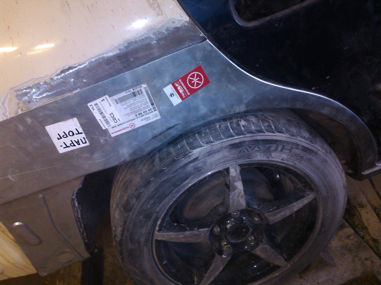 Снял задний бампер + примерка вставки крыла — Mazda 626 V (GF), 2 л ...