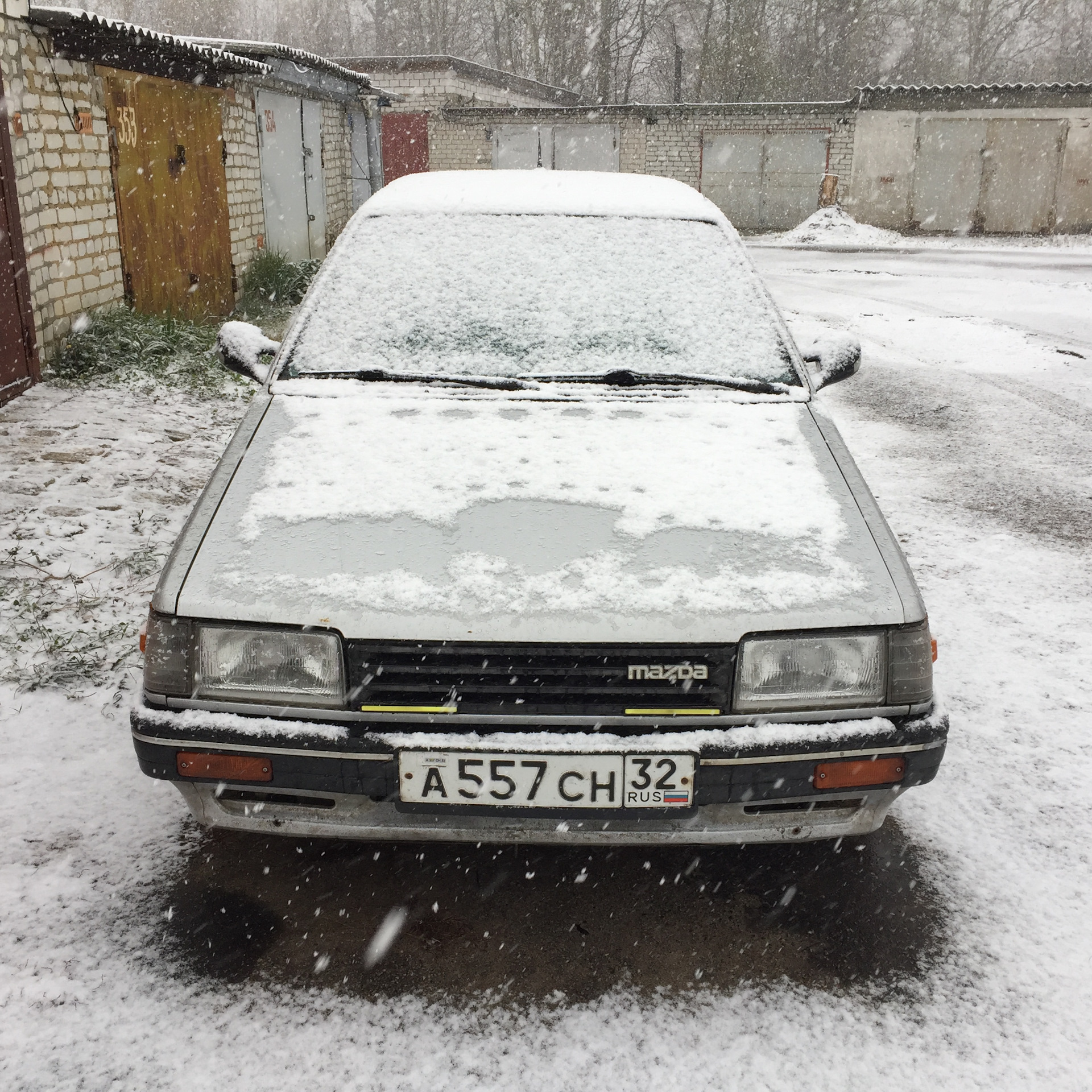 Зима! — Mazda 323 III, 1,3 л, 1987 года | шины | DRIVE2