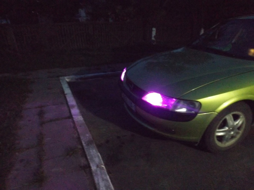 Заказал с китая диодные лампы с линзами в габариты — Opel Vectra B, 2 л ...