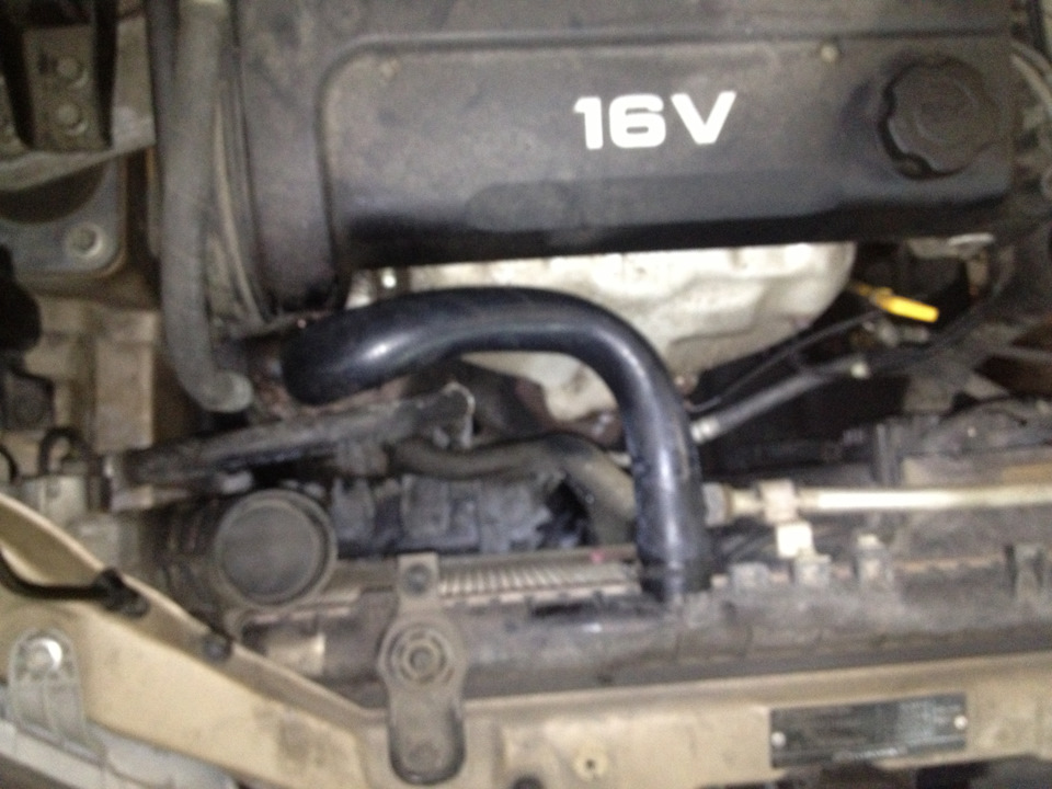 Верхний патрубок радиатора от Лачетти — Chevrolet Rezzo, 1,6 л, 2008 ...