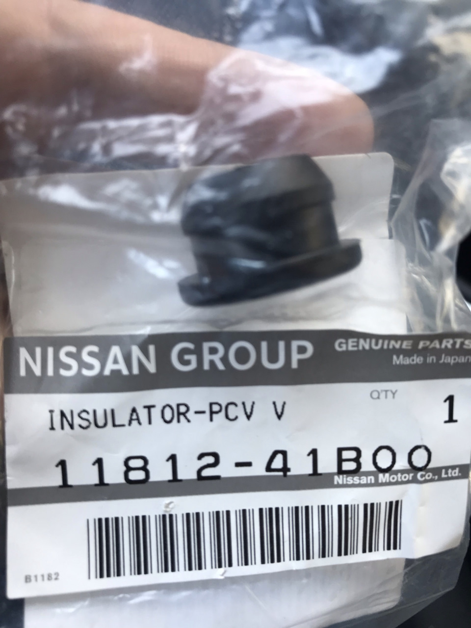 Клапан рециркуляции картерных газов. — Nissan Qashqai+2, 1,6 л, 2009 ...