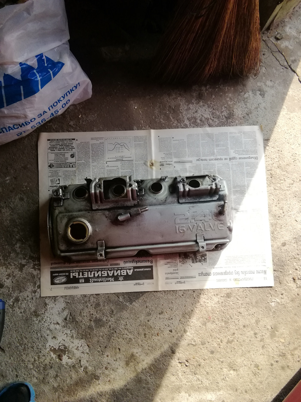 Клапанная крышка — Mitsubishi Galant (8G), 2,4 л, 2001 года | своими ...