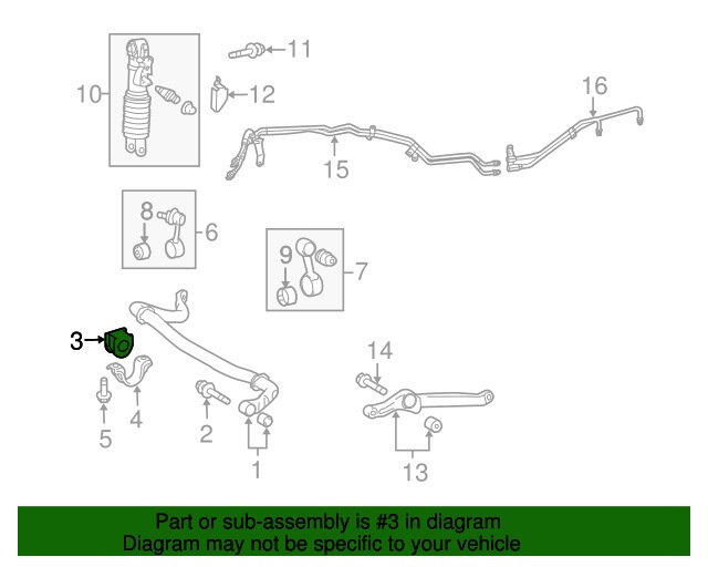 4881560260 ВТУЛКА ПЕРЕДНЕГО СТАБИЛИЗАТОРА D42.7 TOYOTA LEXUS | Запчасти ...