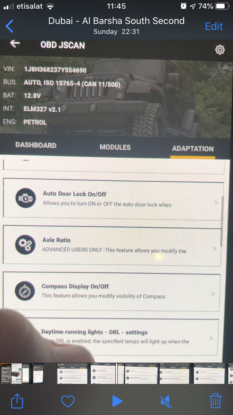 полезная программа JSCAN — Jeep Commander (XK), 5,7 л, 2007 года ...