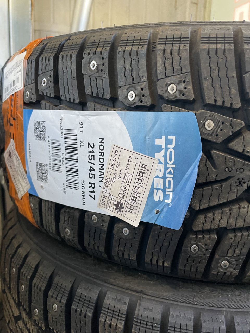 Шипованная зимняя резина Nokian Nordman 7 — Subaru Legacy (BE/BH/BT), 2 ...