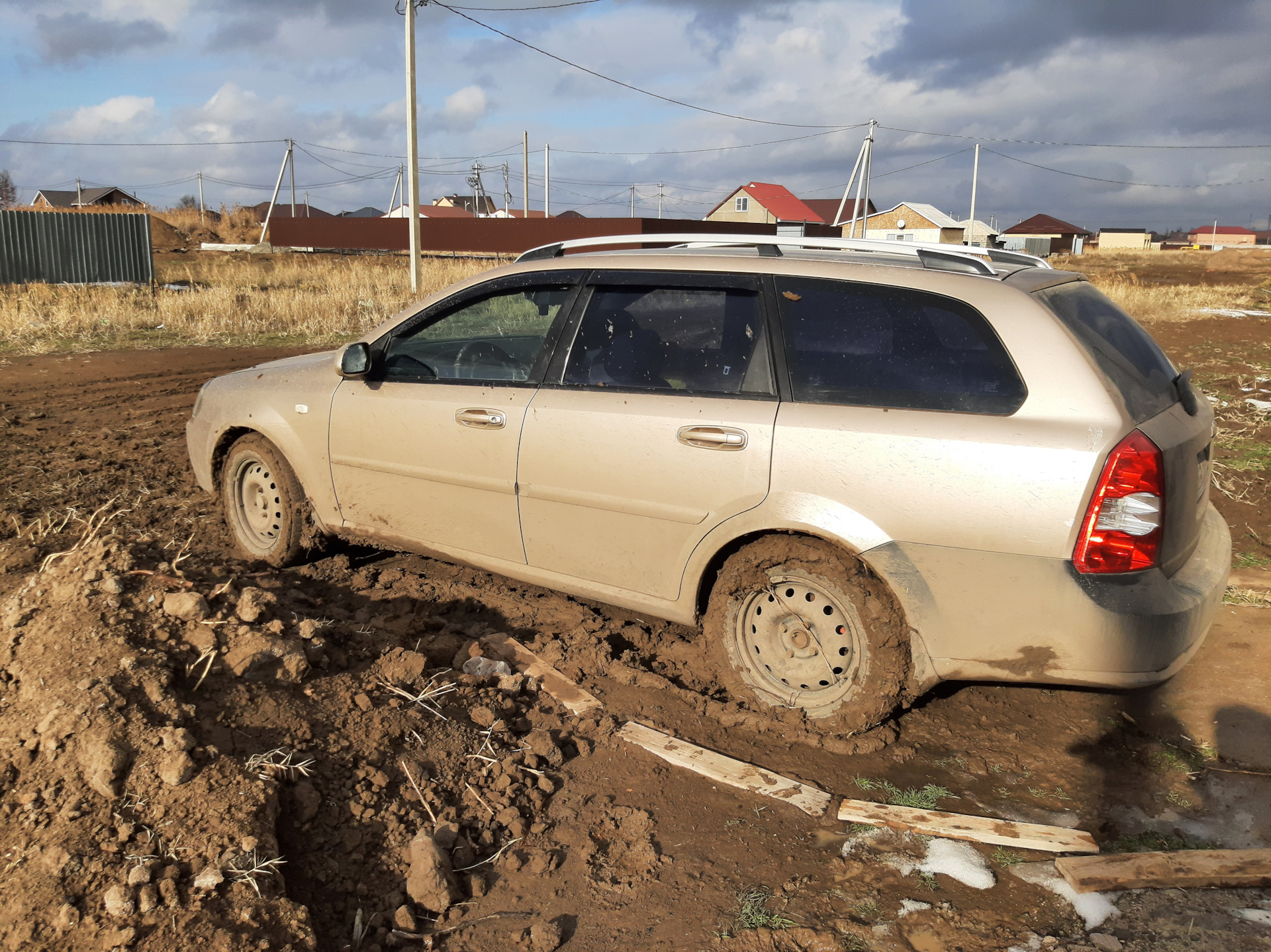"Астраханский снег" или пародия на Off-roud. — Chevrolet Lacetti SW, 1 ...