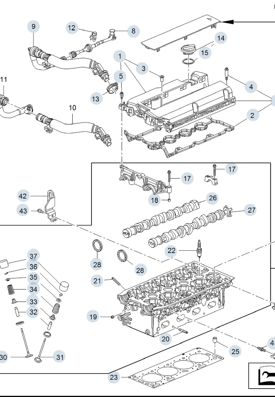 Вентиляция картерных газов — Opel Astra J, 1,6 л, 2011 года | визит на ...