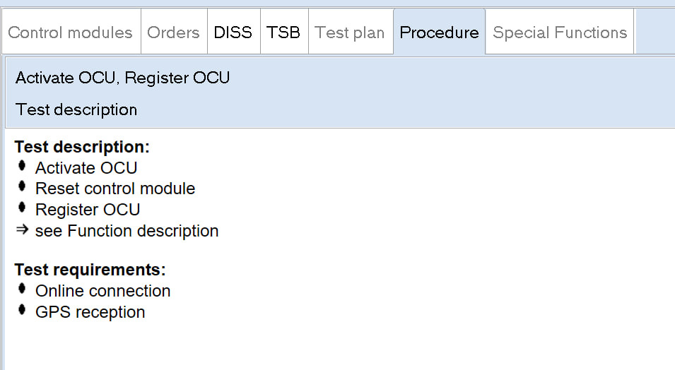 Попытка активации онлайн-сервисов We Connect, установка OCU 5WA035284 ...