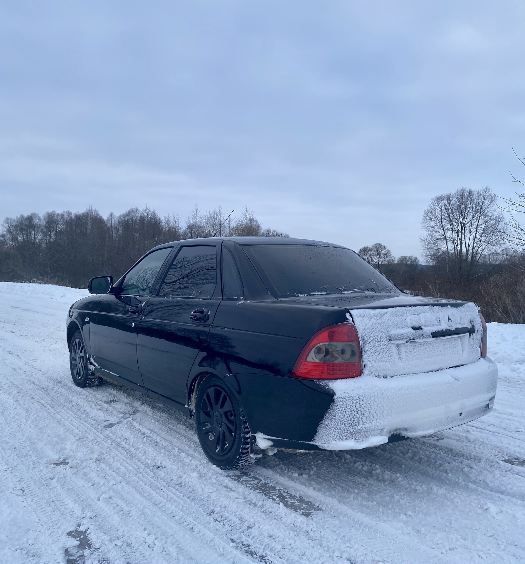 Колпаки black edition и снова антихром — Lada Приора седан, 1,6 л, 2016 ...