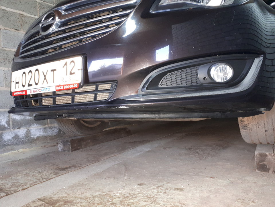 Временно колхозим губу. Инсигния — Opel Insignia (1G), 1,6 л, 2014 года ...