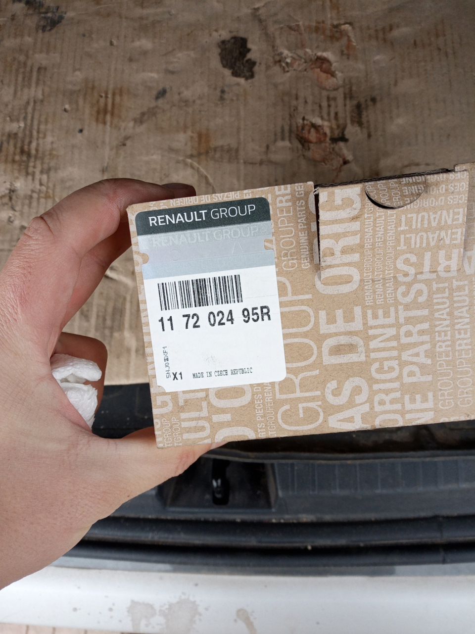 117202495R Комплект ремня генератора K9K RENAULT | Запчасти на DRIVE2