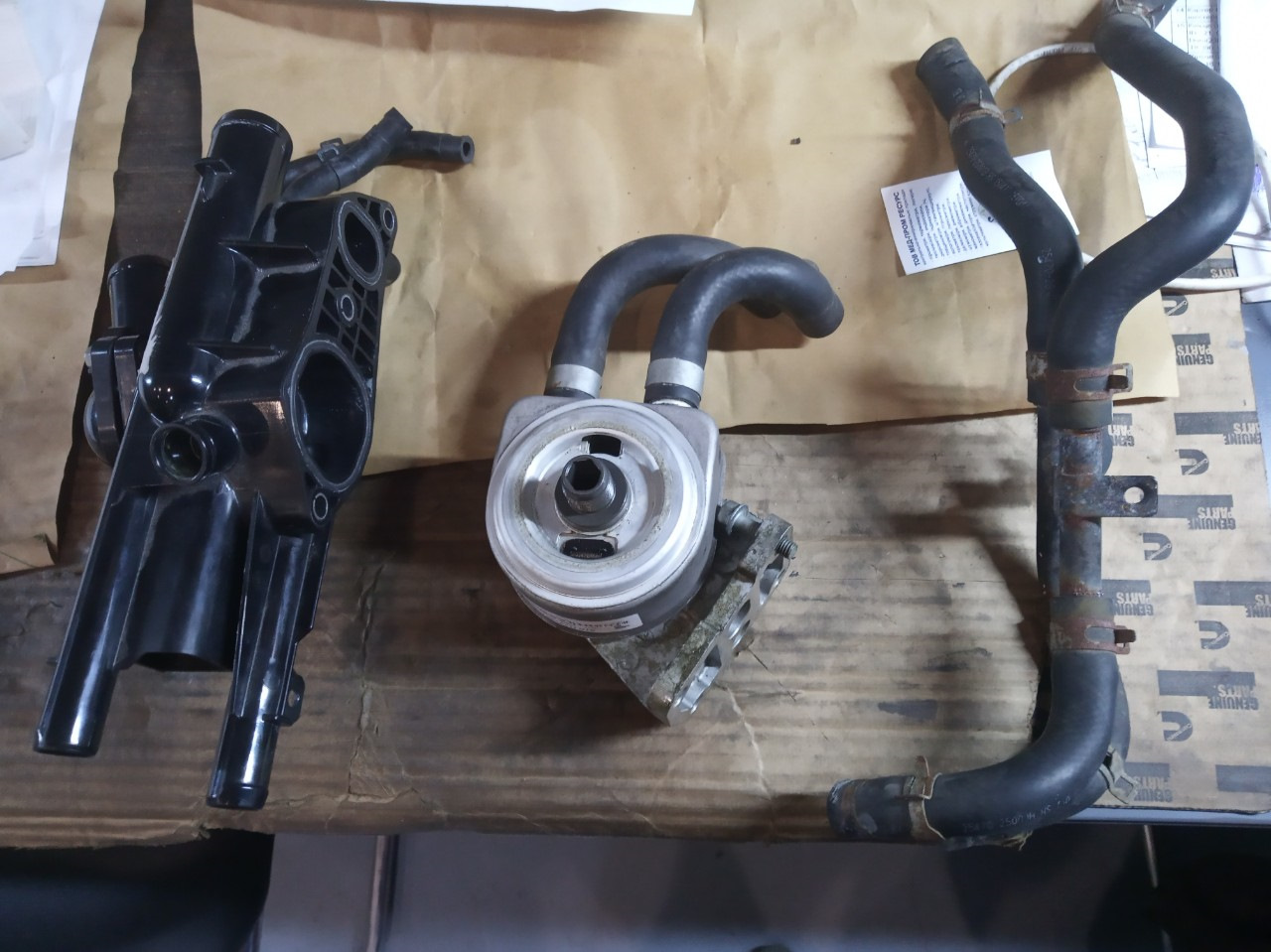 Установка тепло обменника двигателя — Hyundai Sonata V (NF), 2 л, 2008 ...