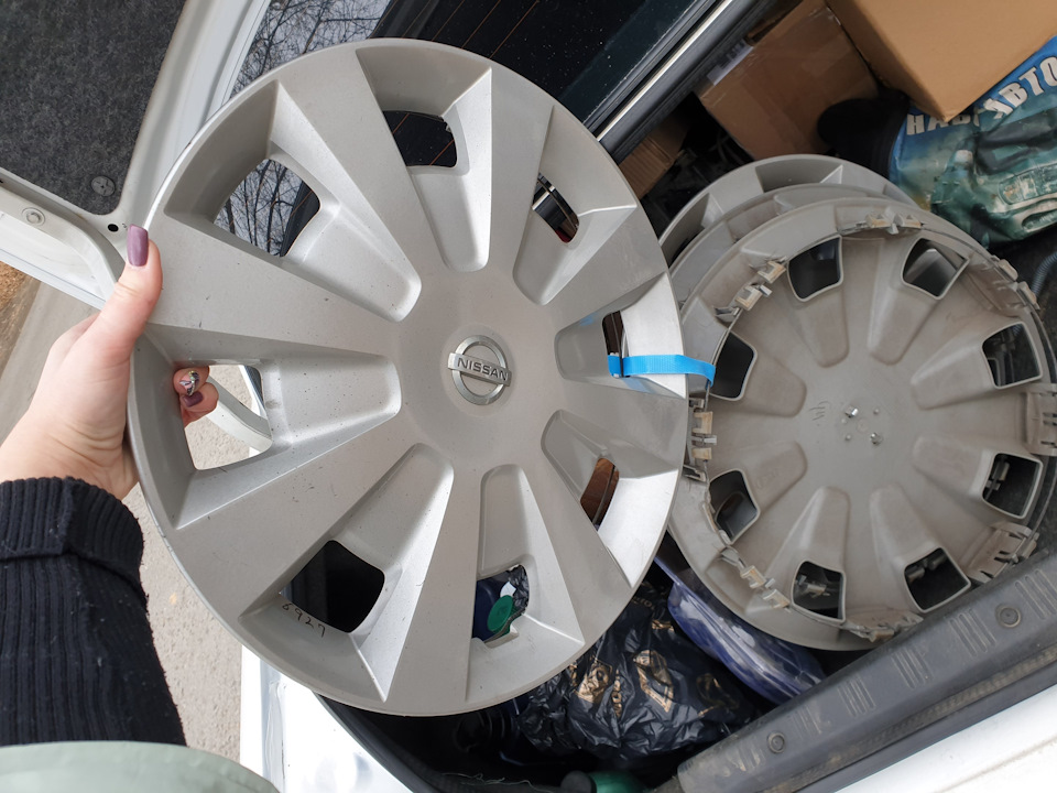 10.2019_🚘Новые колпаки на диски D15 / QG15DE на NISSAN SUNNY 4wd ...