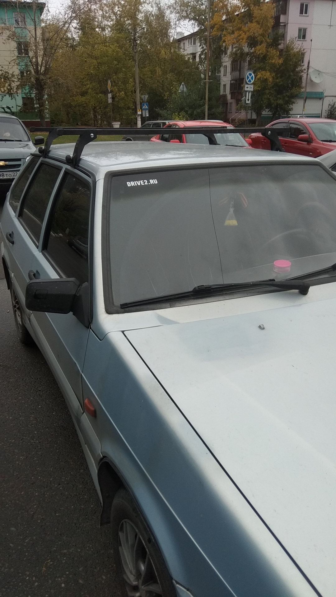 Рейлинги на крышу и пластиковая крышка двигателя — Lada 2114, 1,5 л ...