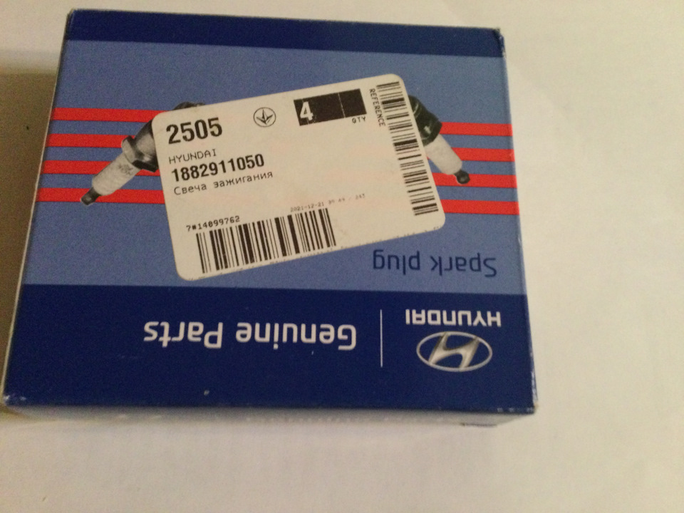 1882911050 Свечи зажигания KIA HYUNDAI | Запчасти на DRIVE2