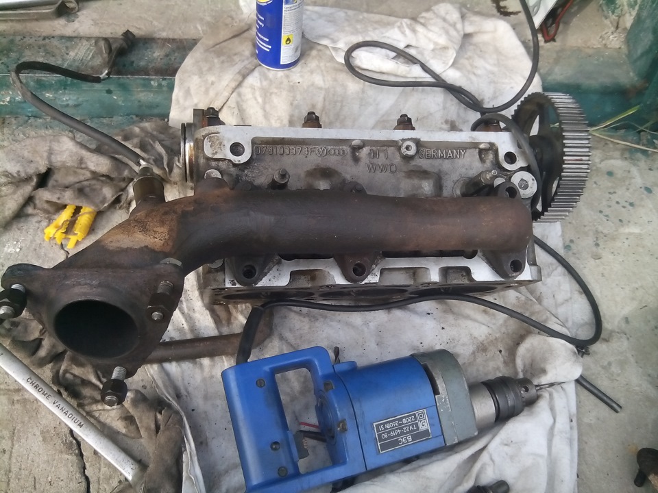 Снятие ГБЦ замен выпускного коллектора. — бортжурнал Audi 100 Чувашская ...