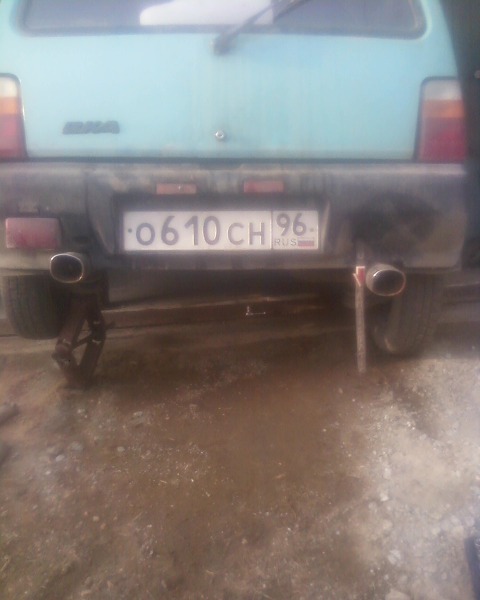 глушитель. — Lada Ока 11113, 1,2 л, 2000 года | тюнинг | DRIVE2