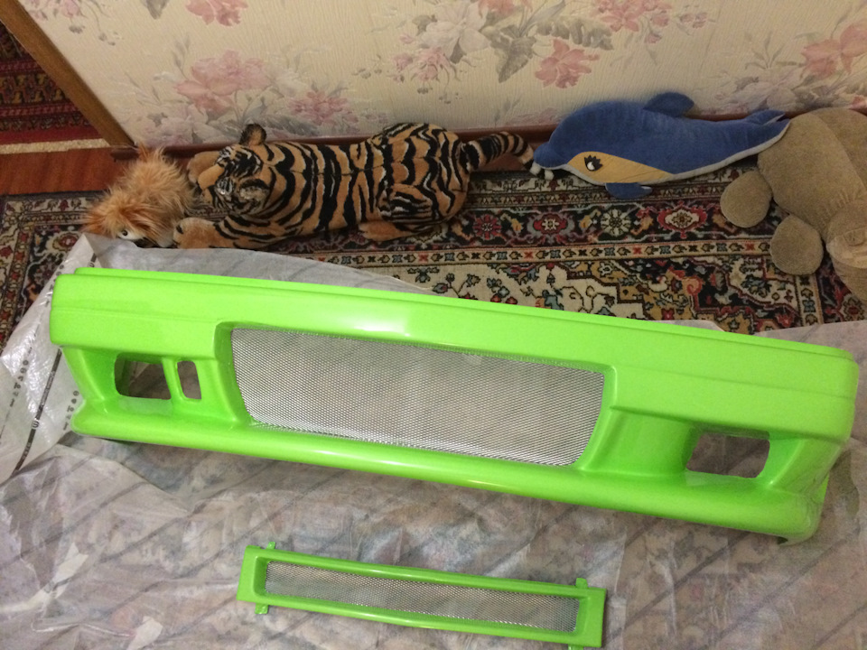 Установка переднего бампера и решетки "Aleko-tuning" (за 01.01.2015 ...