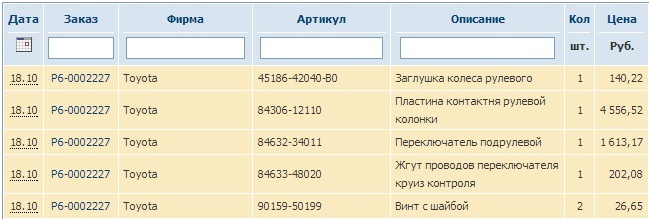 8430612110 КОНТАКТНАЯ ГРУППА ПОДУШКИ БЕЗОПАСНОСТИ TOYOTA COROLLA SED/WG ...