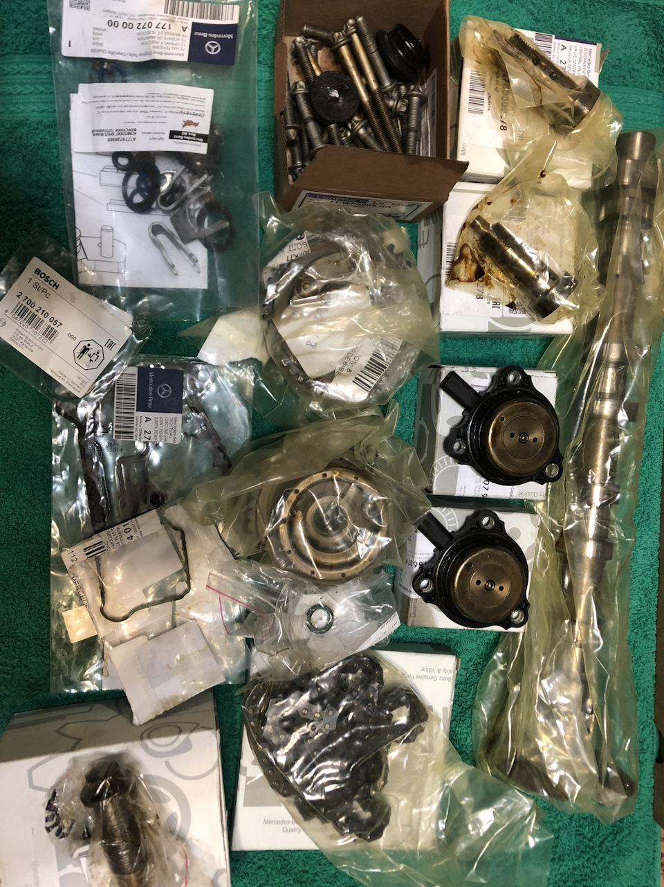 Замена грм м274.920 — Mercedes-Benz E-Class (W212), 2 л, 2015 года ...