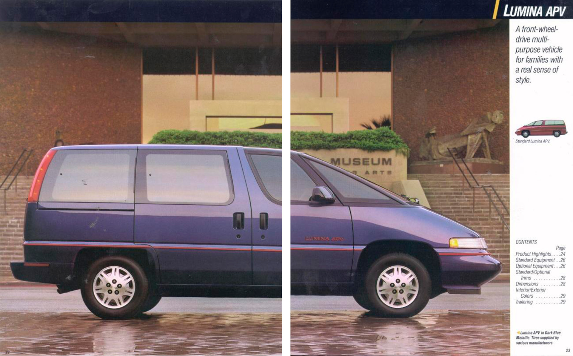 Рекламные Материалы '90 — '94 — Chevrolet Lumina APV & Pontiac Trans ...