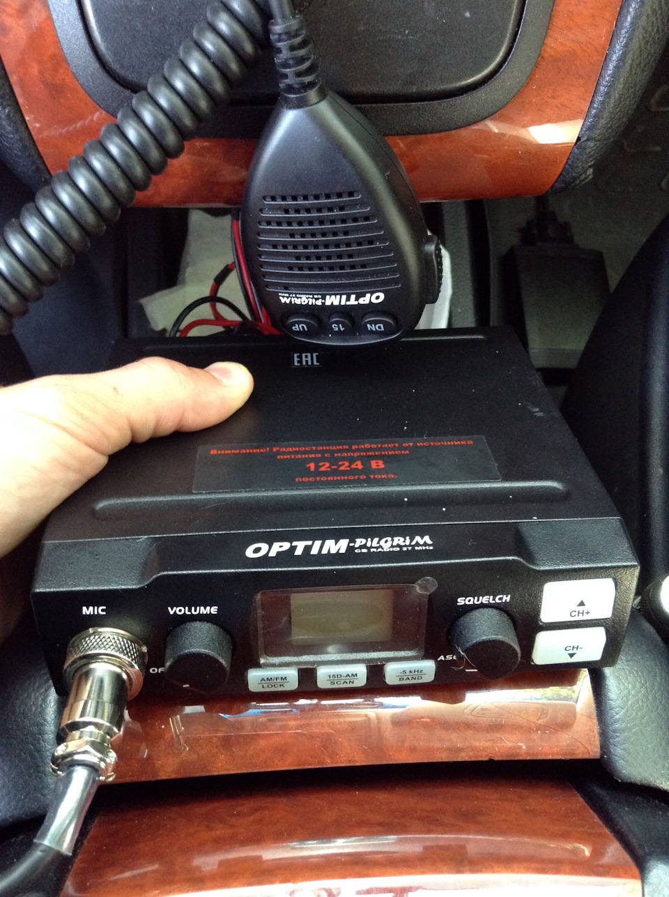 Рация Optim piligrim CB radio 27MHz — Lexus RX (2G), 3 л, 2004 года | аксессуары | DRIVE2