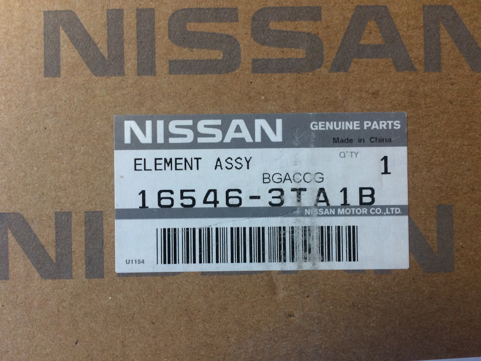 Воздушный фильтр 16546-3TA1B Ниссан Теана L33 — Nissan Teana (L33), 2,5 ...