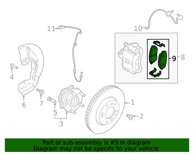 58101J9A00 КОМПЛЕКТ ТОРМОЗНЫХ КОЛОДОК С НАКЛАДКАМИ (4ШТ) KIA HYUNDAI ...