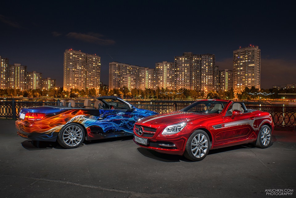 BMW 320i (e92) и Mercedes SLK 200 — «Фотосессии» на DRIVE2