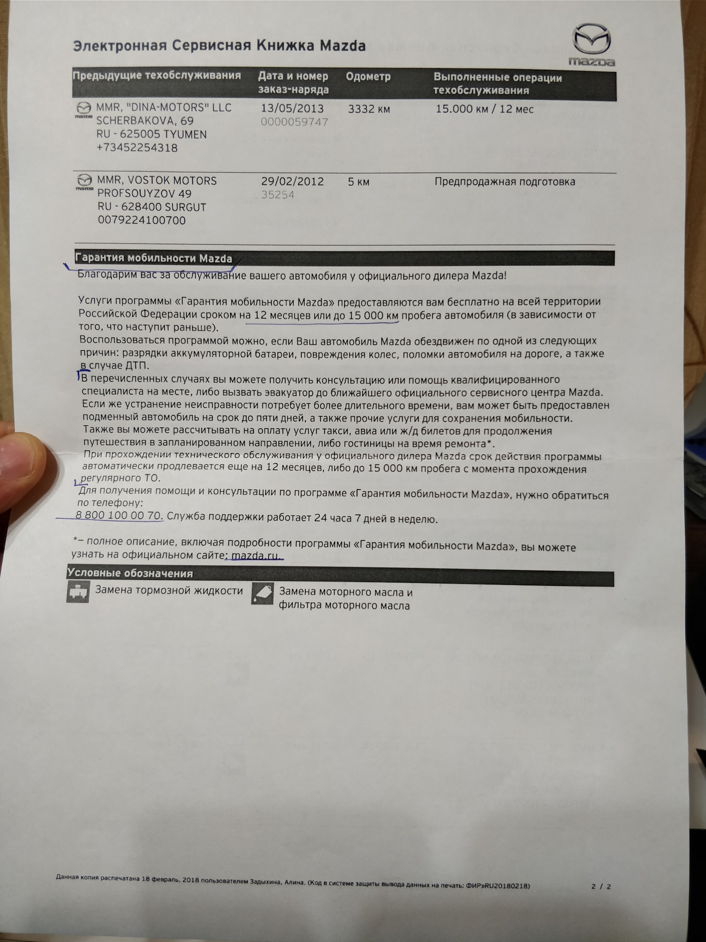 ТО-6 — Mazda MX-5 (NC), 2 л, 2011 года | плановое ТО | DRIVE2