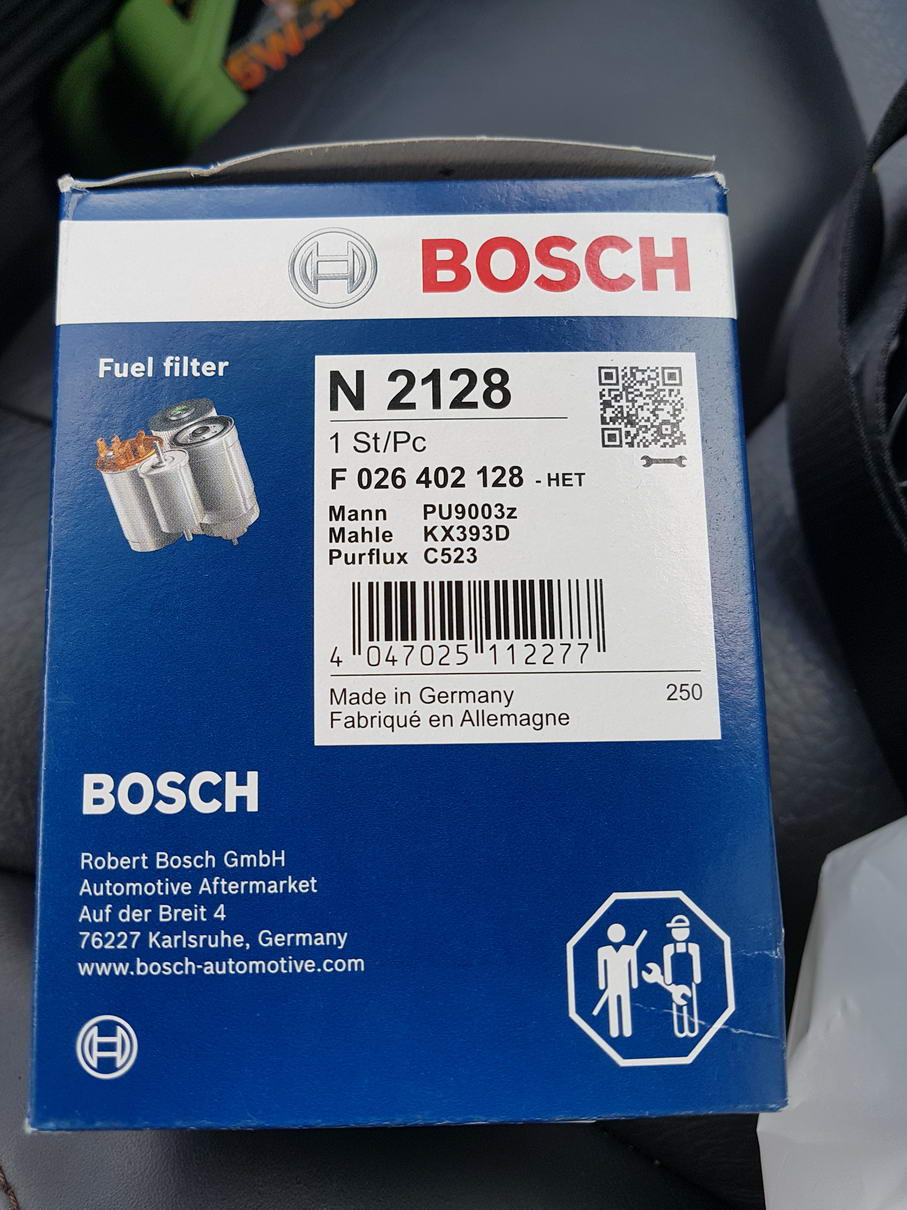 F026402128 Топливный фильтр BOSCH | Запчасти на DRIVE2
