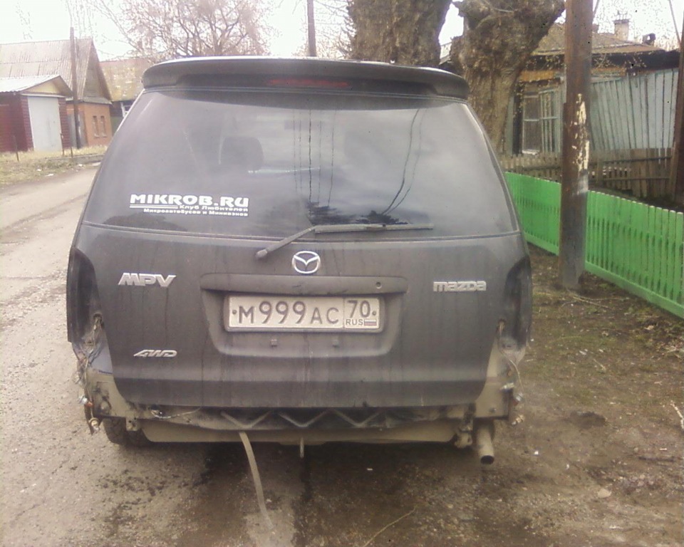 Замена бампера после ДТП, и замена противотуманки. — Mazda MPV II, 2,3 л, 2003 года | ДТП | DRIVE2