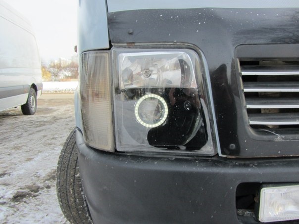 Прозрачные (гладкие) стекла фар из поликарбоната на VW LT 35 — www ...