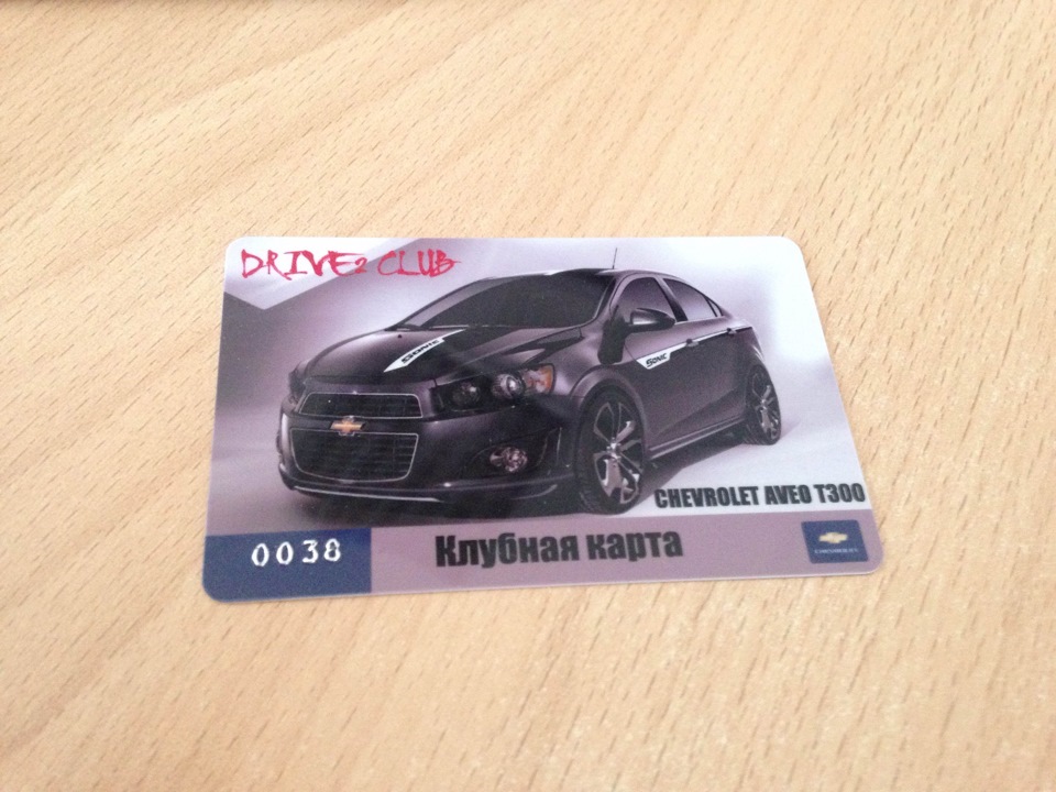 Клубная карта — Chevrolet Aveo Sedan 2g 1 6 л 2013 года другое