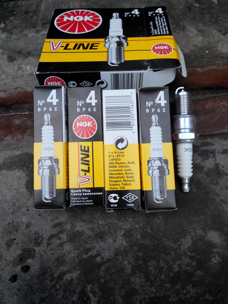 Провода высокого напряжения TESLA BLATNA T355S и Свечи зажигания NGK V ...
