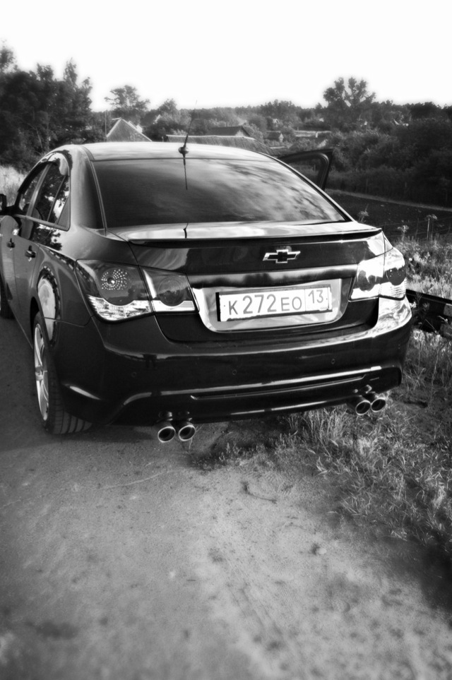 раздвоенный выхлоп — Chevrolet Cruze (1G), 1,6 л, 2013 года | тюнинг ...