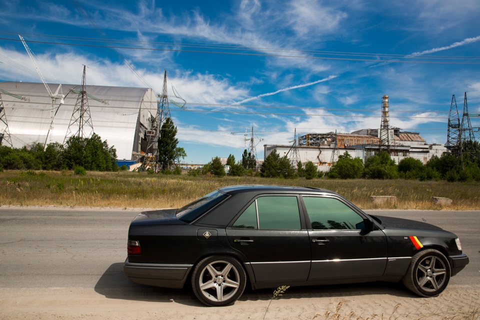 V8bro в Чернобыле (часть 2) — Mercedes-Benz E-Class (W124), 4,2 л, 1994 года | видео | DRIVE2