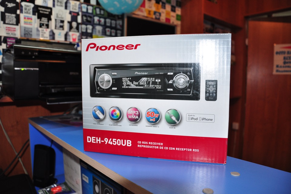 Магнитола Pioneer DEH — 9450 UB — Lada 2113, 1,5 л, 2008 года ...