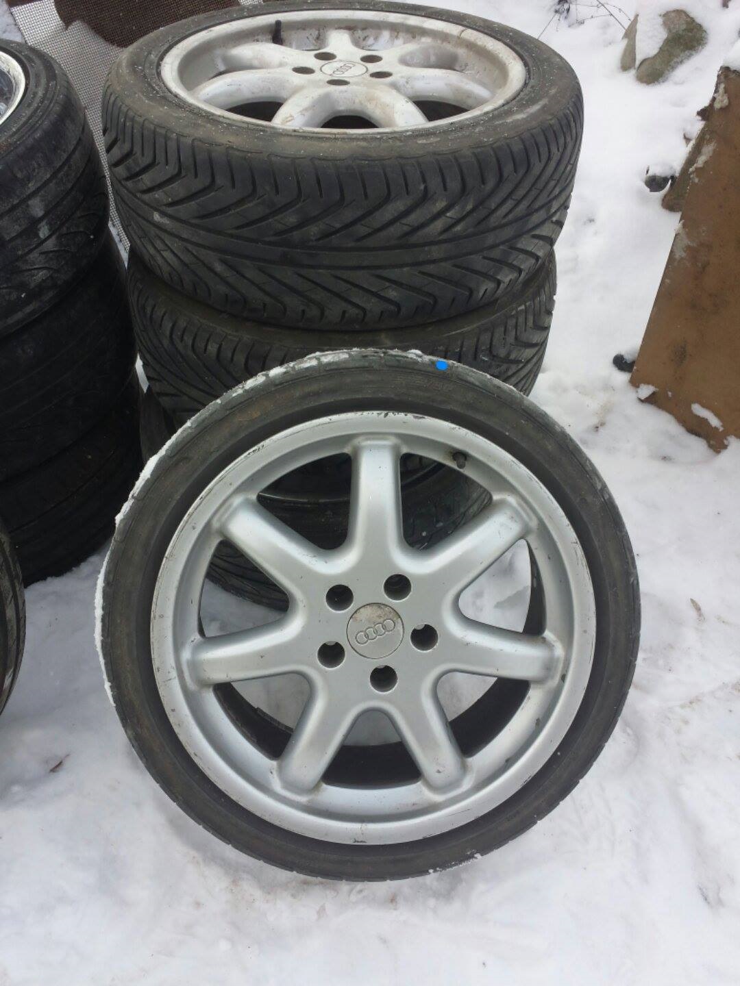 Tapki na zimu — Audi Allroad (C5), 2,5 л, 2003 года | колёсные диски ...