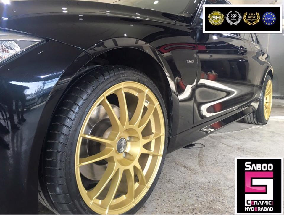 Защита BMW 328 в детейлинг центре "SABOO Ceramic Pro Hyderabad ...