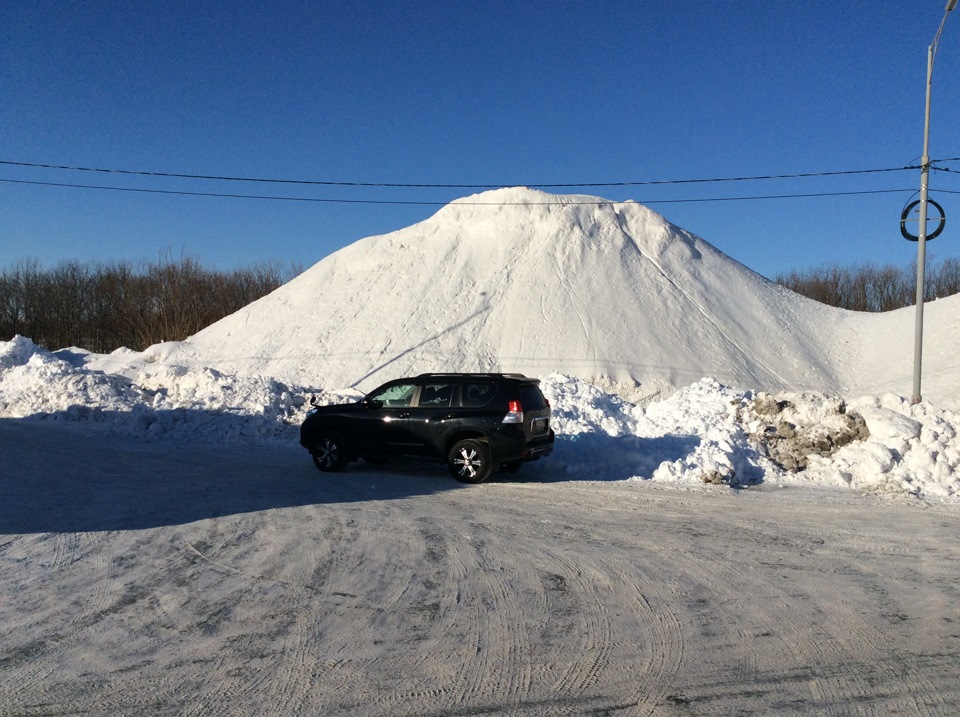 На фоне камчатских "вулканов" (21.02.2015) — Toyota Land Cruiser Prado ...