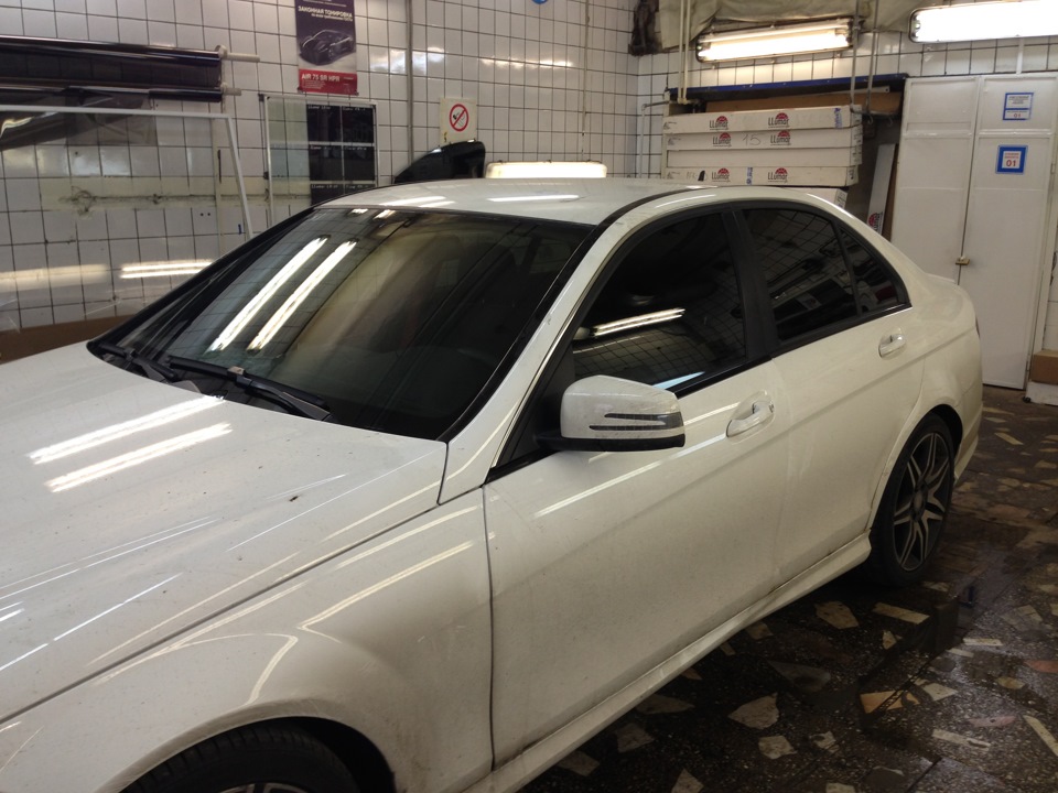 Тонировка не по ГОСТу :) — Mercedes-Benz C-Class (W204), 1,6 л, 2013 ...