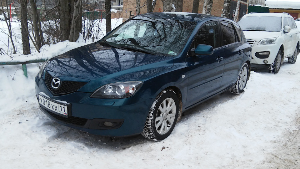 Зима и передний привод — Mazda 3 (1G) BK, 1,6 л, 2007 года | наблюдение ...