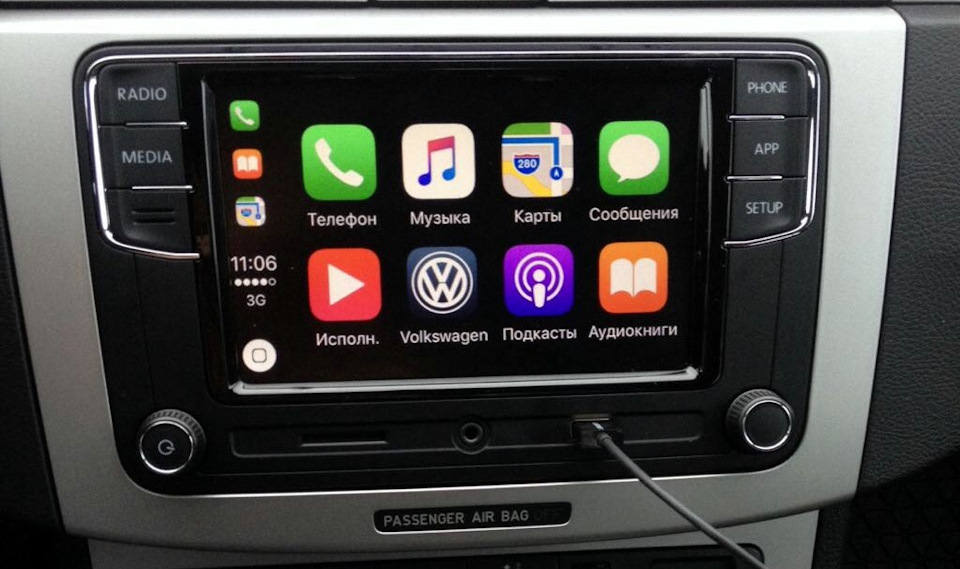 RCD330+ Carplay NoName 6RD035187B — Volkswagen Passat B6, 1,8 л, 2008 ...
