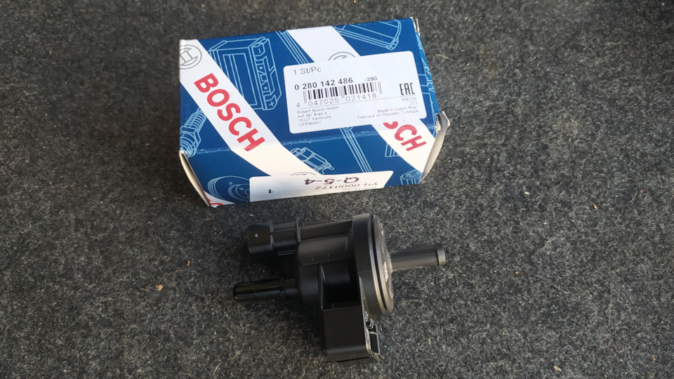 0280142486 клапан вентиляции топливного бака BOSCH | Запчасти на DRIVE2